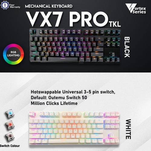 Jual Vortex Series Vx7 Pro Rgb Tkl Hotswappable Switch Mechanical ...