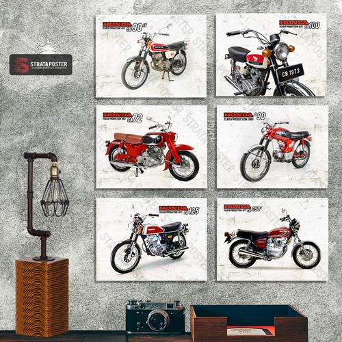 Jual Poster motor honda cb Hiasan dinding otomotif Wall decor vintage ...