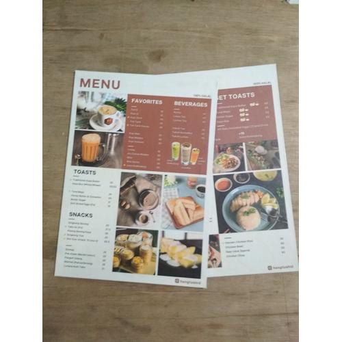 Jual Menu / Undangan / Cue Card Board - A4 - FULL PRINT & LAMINATING ...