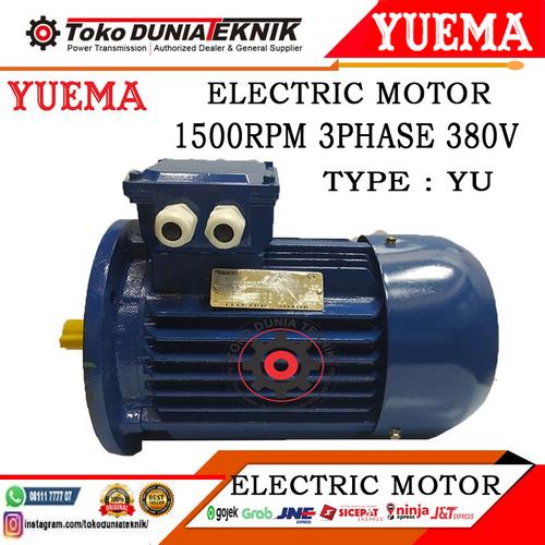 Jual YU 5.5KW-7.5HP 1500RPM-4P 3PHASE B5 FRAME 132S-4 ELECTRIC MOTOR YUEMA - Jakarta Barat ...
