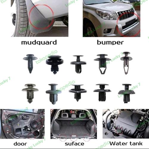 Jual Klip Kancing Baut Rivet Body Mobil Body Motor Bumper Doortrim ...