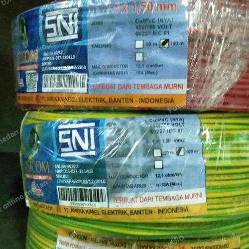 Jual Kabel Listrik Visicom Tunggal NYA 2,5MM Rol 100M kabel instalasi ...