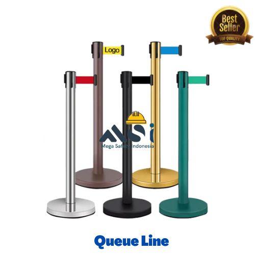 Promo Tiang Antrian Stainless Pembatas Baricade Tiang Pita 3M - Tiang ...