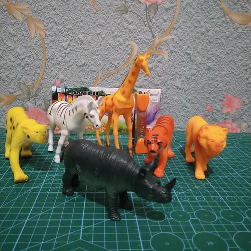 Jual mainan anak. figure hewan. wild animal isi 5. ukuran besar - Kab ...
