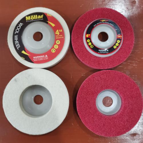 Jual mata gerinda wol poles 4" mata gurinda woll mata poles wool ...