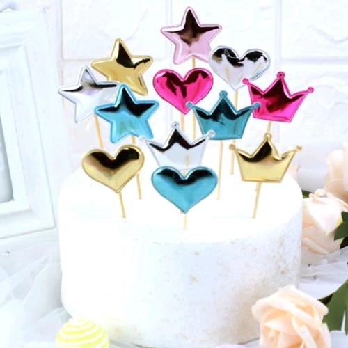 Jual Cake Dekorasi/ Topper Kue / Cake Topper/ Dekorasi Kue - Star, Rose ...