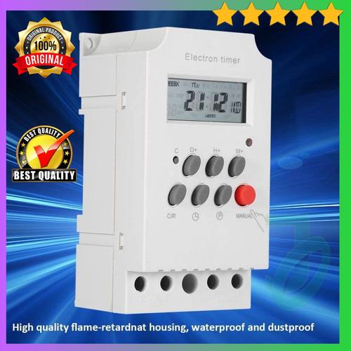 Jual MCB Timer Digital Programmable Switch Relay 25A 220V KAMPA ...