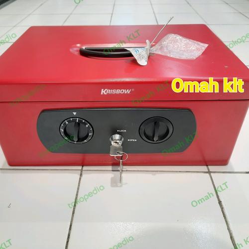 Jual cash box brankas krisbow dengan kunci kombinasi 36cm deposit box ...