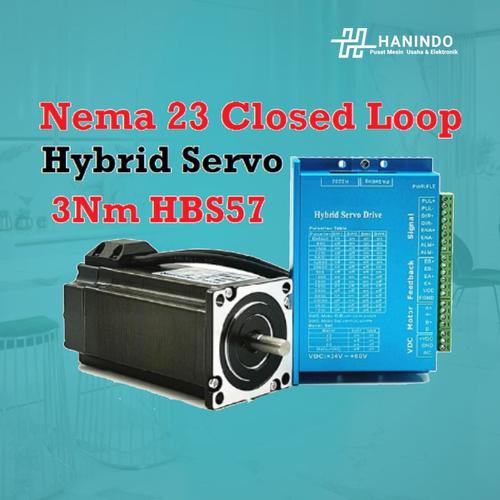 Jual Kit Motor Stepper Nema 23 Closed Loop 3Nm Servo HBS57H Hybrid ...