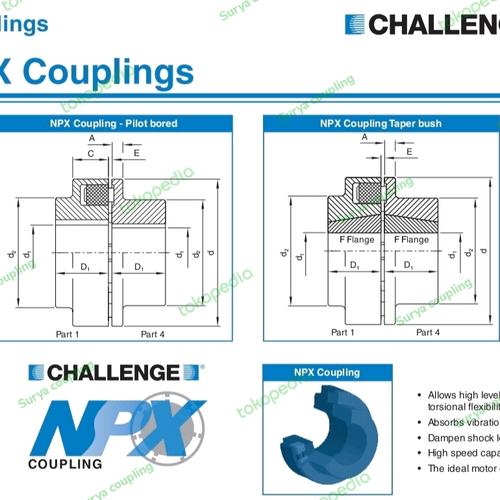 Jual NEUPEX COUPLING B95/KOPLING NEUPEX B95 MERK CHALLENGE - Jakarta ...