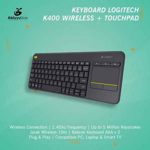 Jual Keyboard PC Wireless Touchpad Logitech K400 Komputer Laptop Smart ...
