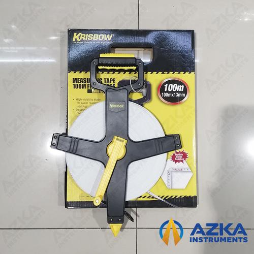 Jual Meteran Gulung / Meteran Tanah / Measuring Tape Krisbow 100 meter ...