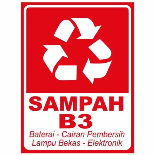 Jual stiker SAMPAH B3 10X15CM sign rambu k3 - Jakarta Utara - SGG ...