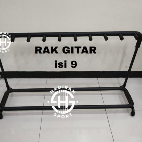 Jual Rak gitar elektrik akustik stand gitar isi 5 7 9 14 besi busa ...