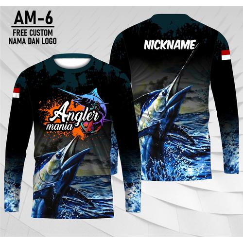 Jual Jersey fishing strike baju angler kaos mancing mania lengan ...