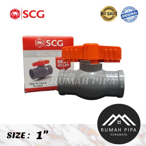Jual Ball Valve 1" / Stop Kran 1" PVC - SCG - Kota Surabaya - RUMAH PIPA SURABAYA | Tokopedia