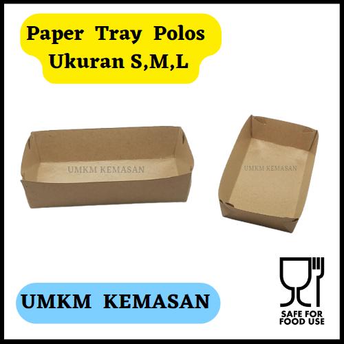 Jual Paper Lunch TRAY / KERTAS MAKANAN / Kraft Laminating / ECO ...