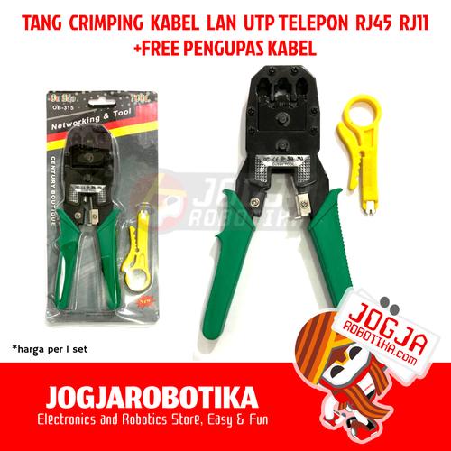 Jual TANG CRIMPING KRIMPING KABEL LAN UTP TELEPON RJ45 RJ-45 RJ11 RJ-11 ...