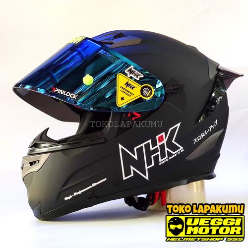Jual Helm Nhk Rx9 Paket Ganteng Flat visor iradium - racer pink, M ...