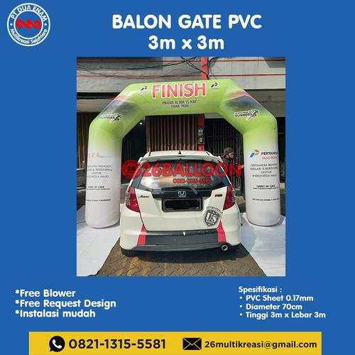 Jual Gate Balon PVC 3x3 3m x 3m Balon Gapura / Start Finish / Pintu ...
