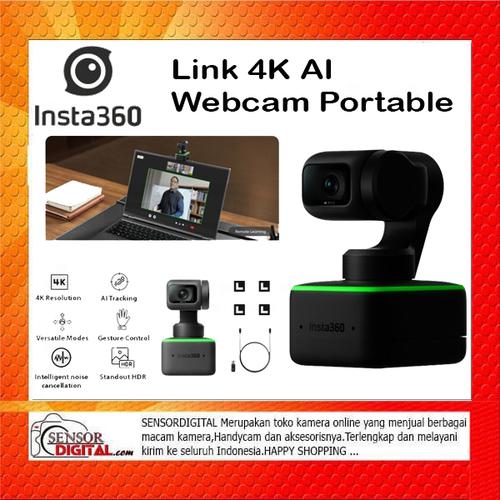 Jual Insta 360 - Link 4K AI Webcam Portable PTZ UHD Original - INSTA 360 - Jakarta Pusat ...