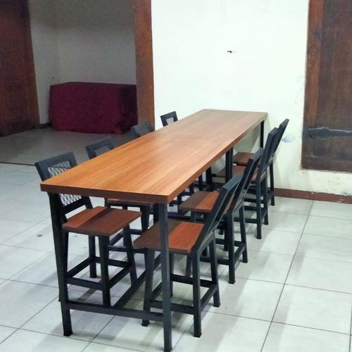 Jual Meja Panjang / Meja Cafe / Meja Set / Meja Kursi Sender Besi ...