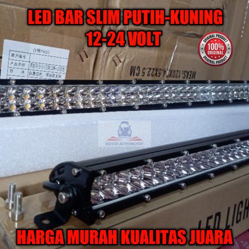 Jual Lampu led bar offroad 12 volt slim putih kuning 24 Volt - 65 cm ...
