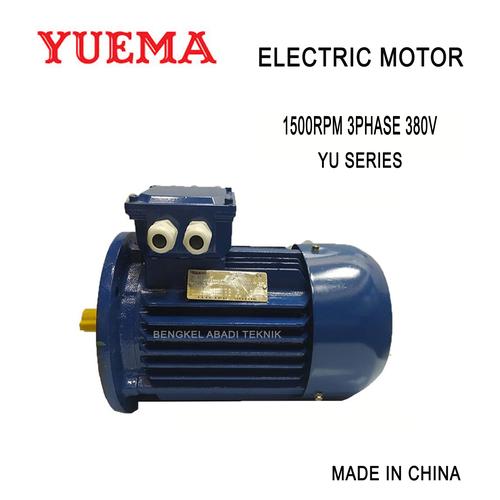 Jual ELECTRIC MOTOR YUEMA YU 11KW 15HP 4POLE 1500RPM B5 3PHASE ...
