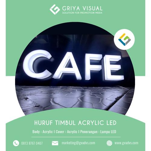 Jual HURUF TIMBUL LED FULL AKRILIK ( CAFE ) - Jakarta Selatan - Griya ...