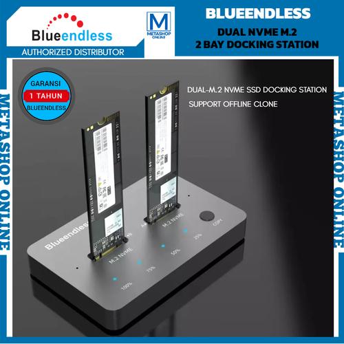 Jual Blueendless Docking Station 2 Bay Dual NVME M.2 USB 3.1 Cloning - Kota Bandung ...
