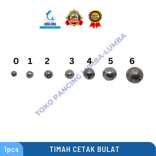 Jual Timah Bulat Pemberat Pancing / Timah Bandul 1 pak berat @100pcs ...