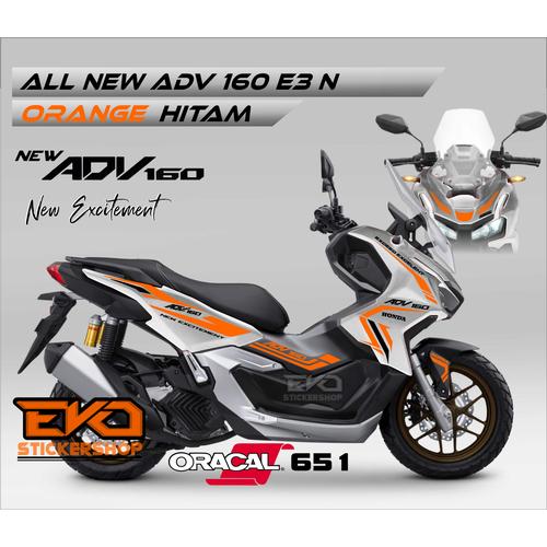 Jual Sticker ADV 160 PUTIH cutting stiker Variasi adv 2022 E3 - MERAH ...