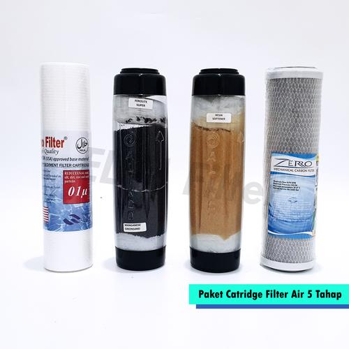 Jual Paket 4 Catridge 10inch 5 Tahap - Filter Air Sumur - Filter Air ...