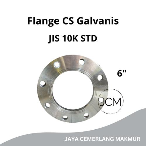 Jual Flange Carbon Steel Galvanis JIS 10K STD 6"Inch / Flange Besi ...