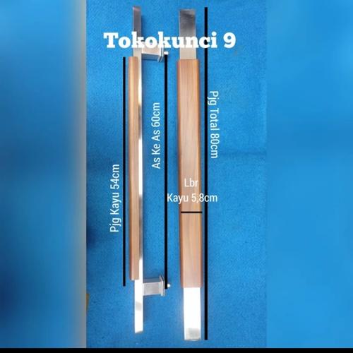 Jual Pull Handle Kayu Jati 80cm Tarikan Pintu Utama Kayu Datar Mix ...