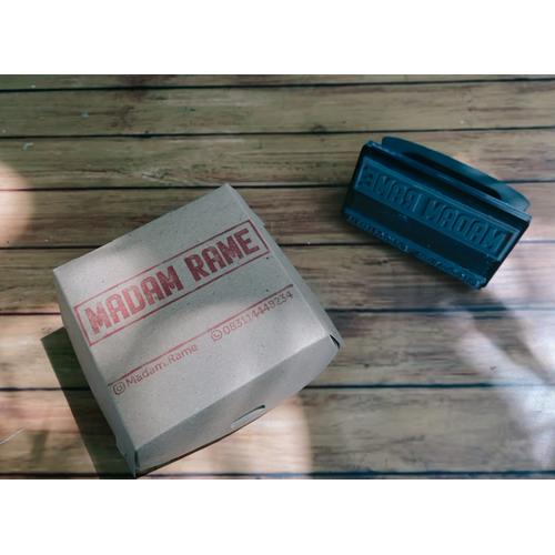 Jual Jual Stempel Box Lunch Paper Stempel Usaha Makanan Stempel Kemasan ...