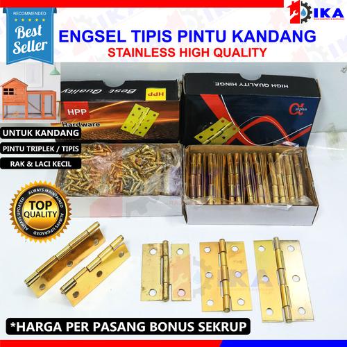 Jual Engsel plat tipis Gp (kuning) gold plate 2 inch 2,5inch 3inch ...