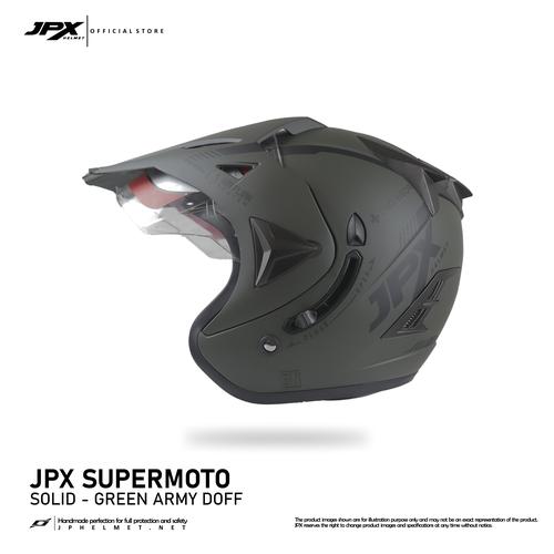 Promo Helm Jpx Supermoto Solid - Green Army Doff, XL - Kab. Tangerang ...