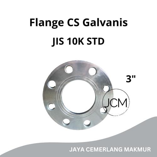 Jual Flange Carbon Steel Galvanis JIS 10K STD 3"Inch / Flange Besi ...