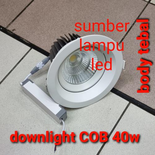Jual downlight cob inbow 4000k 40watt 40w / ceiling plafon led 40 watt 220v - Jakarta Barat ...