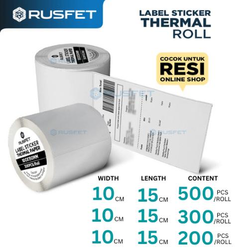 Jual STICKER LABEL THERMAL PAPER A6 | KERTAS STRUCK | STIKER RESI ...