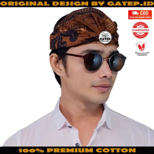 Jual Udeng Batik Setengah Jadi Motif Tanaman - Blangkon Bali Keren ...