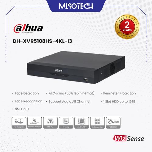 Promo Dahua DH-XVR5108HS-4KL-I3 DVR 8 Channel 8MP XVR 4K 1 SATA AI WizSense Series - Jakarta ...