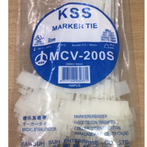 Jual KSS Label Ties 200x2,5mm MCV200S / Ties Bendera 200x2,5mm / Marker ...