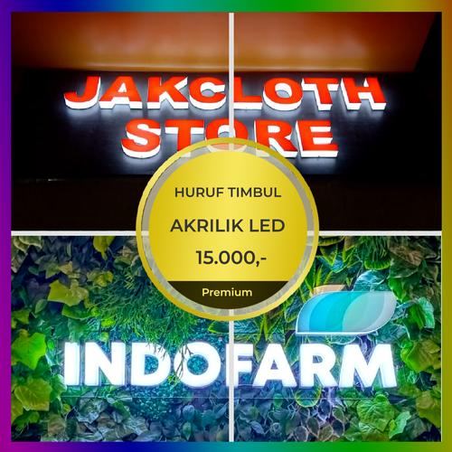 Jual HURUF TIMBUL LED AKRILIK PREMIUM - Jakarta Selatan - Griya Visual ...