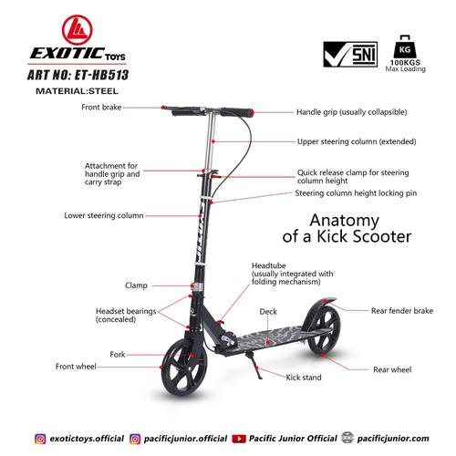 Jual Skuter Scooter Otoped Anak EXOTIC ET HB 513 Sudah Dilengkapi ...