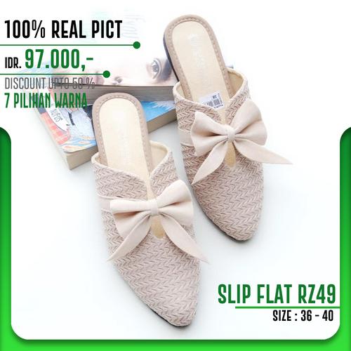Jual Sandal Pesta Wanita NS Sendal Selop Flat Kondangan Kawinan Wisuda ...