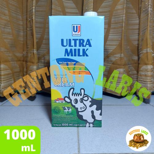 Jual ULTRA MILK Susu UHT Full Cream 1000mL (1 liter) / Rasa Vanila ...