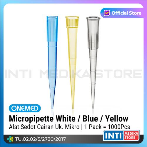 Jual ONEMED - Micropipette White / Yellow / Blue Tip | Mikropipet Tip ...