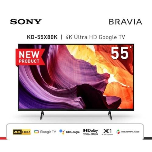 Jual SONY Bravia LED X80K 4K HDR Google TV 55 Inch KD-55X80K - Black ...